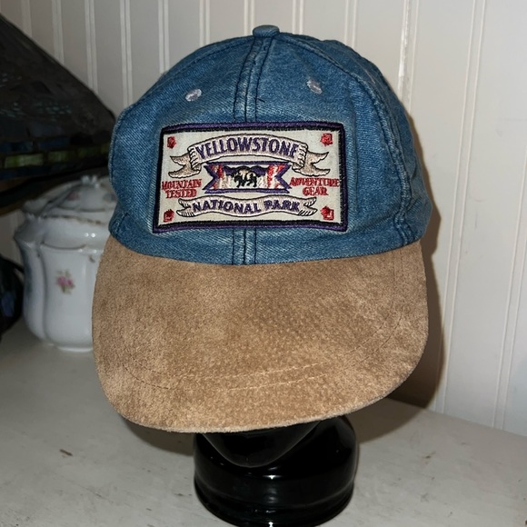 Accessories | Vintage Yellowstone National Park 9s Baseball Hat Denim ...